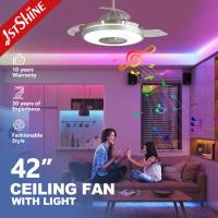 China Luxurious Stylish LED Ceiling Fan with Music Player and Remote Control 42