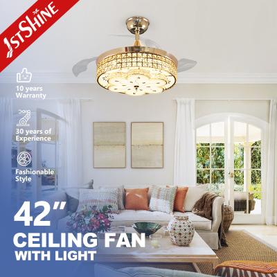 China 3000K Color Temperature 42 Inch LED Ceiling Fan with Hidden Blades and Design for sale
