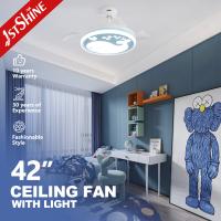 China 42-inch LED Ceiling Fan with Hidden Blades and Light Support Dimmer 50000 Working Hours for sale
