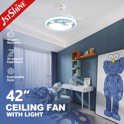China 42-inch LED Ceiling Fan with Hidden Blades and Light Support Dimmer 50000 Working Hours for sale
