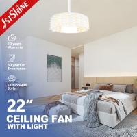 China 1stshine Energy Saving Silent Bladeless LED Ceiling Fan with Smart Remote Control for sale