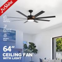 China 64 Inches Indoor Ceiling Fan With Light DC Motor Amart Control for sale