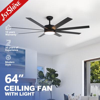 China 64 Inches Indoor Ceiling Fan With Light DC Motor Amart Control for sale
