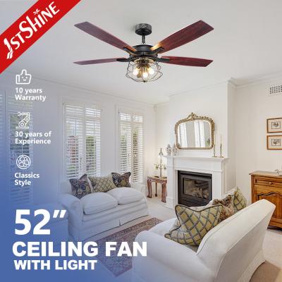 China 1stshine Ceiling Fan with MDF Wood Blades and Remote Control Traditional Design 10- for sale