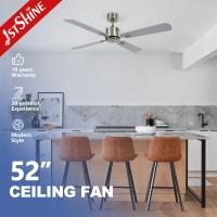China 6 Speeds DC Motor Ceiling Fan with Silver MDF Blades and Mulit Colors in Fancy Design for sale