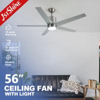 China 5 MDF Blades Fancy 56 Inches LED Ceiling Fan with 6 Speed Choice and High CRI Ra 100 for sale