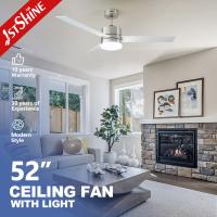 China Modern Design High Airflow Ceiling Fan With Light And MDF Blades In OEM Colors for sale
