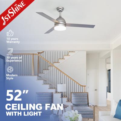 China Remote Control 52 Inches LED Bedroom Ceiling Fans with Mulit Colors and Energy Saving for sale