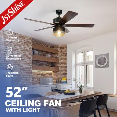 China Traditional Design Style Ceiling Fan with Light and Remote Control/Wall Control/WIFI/APP for sale
