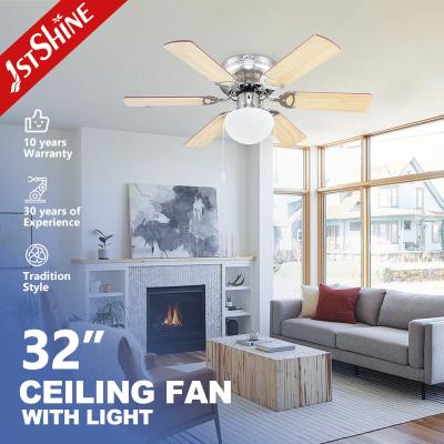 China 1stshine 32 Inch Ceiling Fan Light with 6 MDF Blades and Remote Control 10-Year Motor for sale