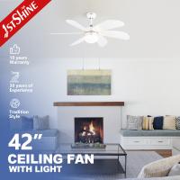 China Ceiling Fan with Light 42 Inches 6 MDF Blades and 110-240V/50Hz-60Hz Input Voltage for sale