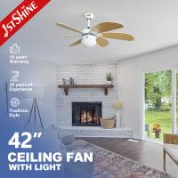 China 1stshine Decorative MDF Blades Electric DC Motor Ceiling Fan with Remote Control for sale