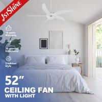 China 1stshine 52 Inch 5 MDF Blade Decorative Ceiling Fan with Remote Control and Light for sale