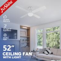 China 1stshine Ceiling Fan with LED Light CE ROHS Certificate 110 220V DC 23W Remote Control for sale