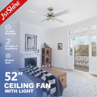 China Modern Living Room Lighting Smart Ceiling Fan with 3 Speed Choice and Remote Control for sale