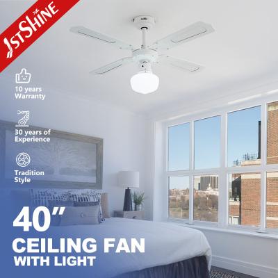 China DC Modern Traditional Ceiling Fan Pull Chain Switch 4 MDF Blades for sale