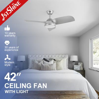 China Interior Decoration 42 Inch LED Ceiling Fan with 3 ABS Blades and High Luminous Flux for sale
