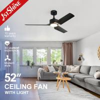 China 110-240v/50-60Hz Living Room LED Ceiling Fan with 3 Plastic Blades and DC Copper Motor for sale