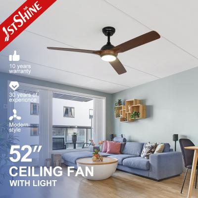China Energy Saving 1stshine LED Ceiling Fan 52 Inches 3 ABS Blades with Smart Remote Control for sale