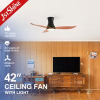 China OEM Low Profile Ceiling Fan with Light and Remote Control 1stshine LED Smart Control for sale