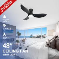 China Low Ceilings 1stshine Ceiling Fan 110V/220V Silent with WIFI Control and Flush Mount for sale