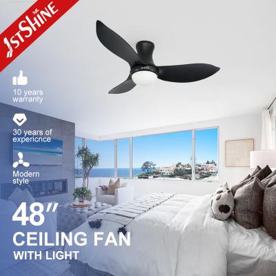 China Low Ceilings 1stshine Ceiling Fan 110V/220V Silent with WIFI Control and Flush Mount for sale