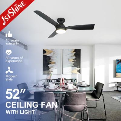 China Metal Material Flush Ceiling Fan Light with Easy Clean ABS Blades and DC Motor for sale