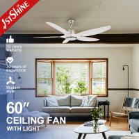 China Decorative 60 Inches Plastic 5 Blades Ceiling Fan With 5 Speed Remote Control for sale