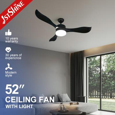 China Energy Saving 1stshine Black ABS Blades Ceiling Fans with LED Lights and Remote Control 2- for sale