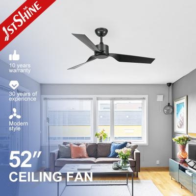 China Home Black ABS Blades 6 Speed Low Noise Ceiling Fan With Remote Control for sale