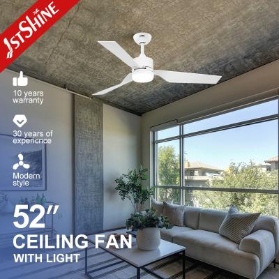 China 52 inch Modern Design 1stshine LED Ceiling Fan with Dimmable Light and Remote Control for sale