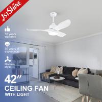 China Upgrade Your Home with this Simple White LED Ceiling Fan and Remote Control for sale