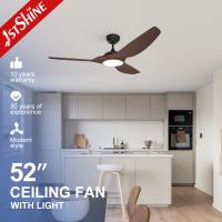 China 1stshine Ceiling Fan With Light Modern Plastic Blade Low Noise Dc Motor for sale