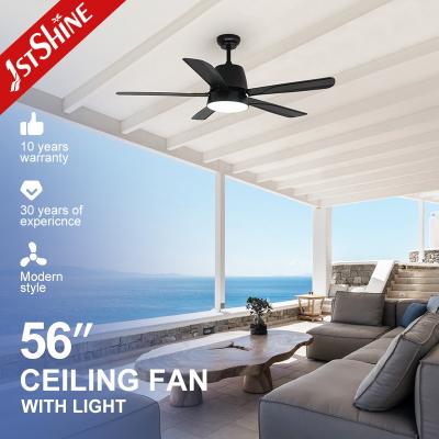 China 5 ABS Blades LED Ceiling Fan with Light Remote Control and Wall Control for sale