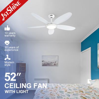 China 1stshine High Airflow LED Ceiling Fan with 5 White ABS Blades and Metal Lamp Body for sale
