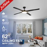 China 62 Inch Indoor Space LED Ceiling Fan with Quiet Time Setting ETL Certified 10 Year Motor for sale