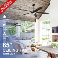 China Indoor Ceiling Fan with Light and 6 Speed DC Motor Metal Body Material Support Dimmer for sale