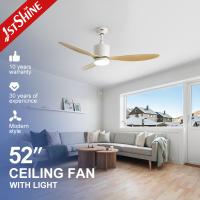 China Lighting solutions service 1stshine LED ceiling fan with remote and down rod for sale