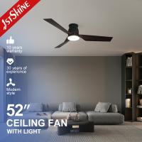China 6 Speed Choice Plastic Blades LED Ceiling Fan with Light Flush Mount and Low Profile for sale