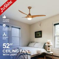 China 52'' 3 Blade Bladeless Energy Saving Consumption LED Ceiling Fan and Lighting Solution for sale