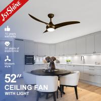 China 1stshine/OEM Logo Ceiling Fan Light with Remote Control and Smart APP 6 Speeds 3 Blades for sale