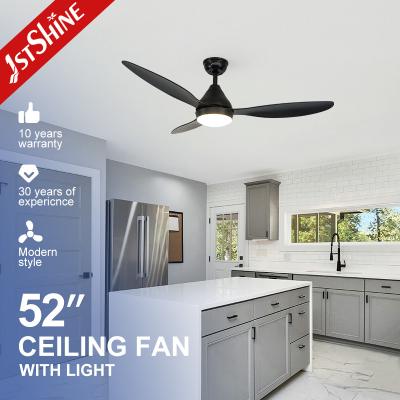 China Remote Control/Wall Control Ceiling Fan Black Finish 3 Blades OEM Support Dimmer Yes for sale