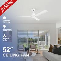China Noiseless DC Motor Indoor Ceiling Fan 5 Speeds 3 Colors Change Light for sale