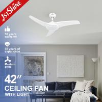 China 42 Inches Small Fancy LED Ceiling Fan Light in White Color from 1stshine with 2- for sale