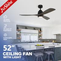 China Home Hotel Office 1stshine LED Ceiling Fan with Fancy DC Motor and Silent Remote for sale