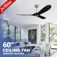 China 1stshine Ceiling Fan without Light Class A Energy Efficiency Rating and 3 Wood Blades for sale