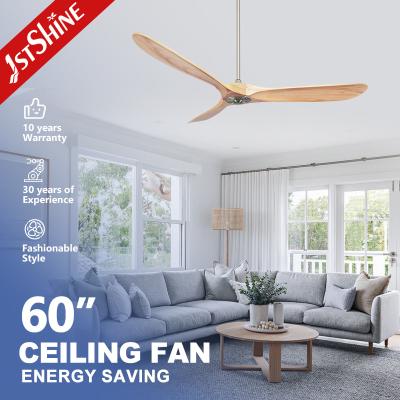 China Modern Simple 1stshine Ceiling Fan with Original Wood Blade and 6 Speed Remote Control for sale
