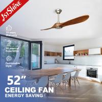 China 1stshine Dinning Room 52 Inch Ceiling Fan with Natural Wood Blades and without Light for sale