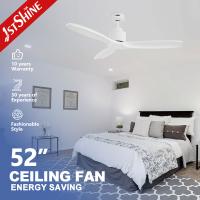 China 220V 5 Speeds Remote Control Nature Wood Blade Ceiling Fan for Indoor by 1stshine for sale