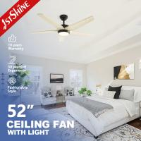 China 110-240V/50Hz-60Hz Input Voltage 1stshine LED Ceiling Fan with 5 Blades and Soft Wind for sale